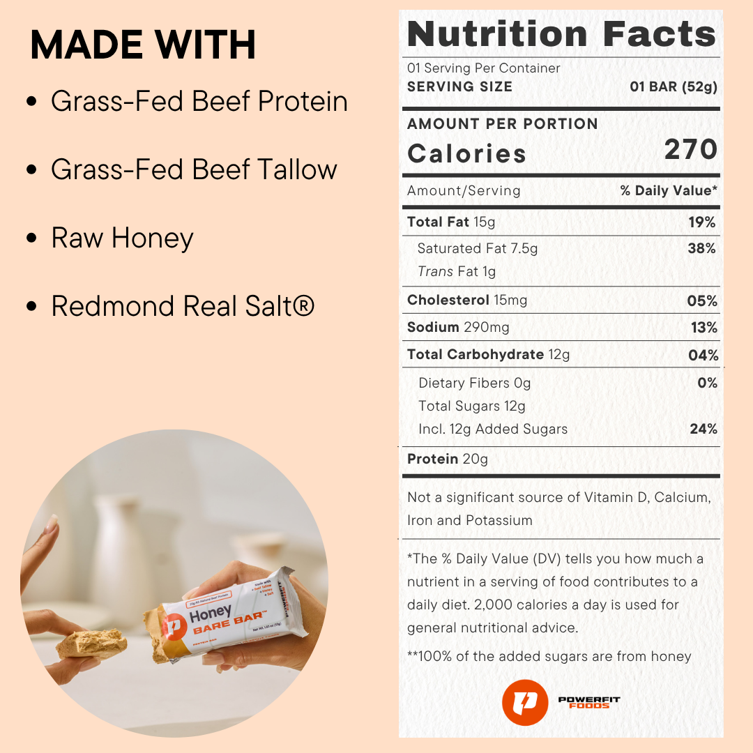 Bare Bar – Clean Grass-Fed Protein Bar with No Seed Oils | Power Fit ...